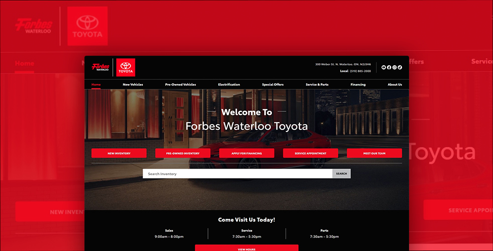 Forbes Waterloo Toyota: New & Used Dealership | Ontario
